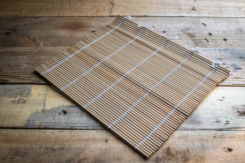 Makisu mat stock photo. Image of sushi, brown, oriental - 68464612