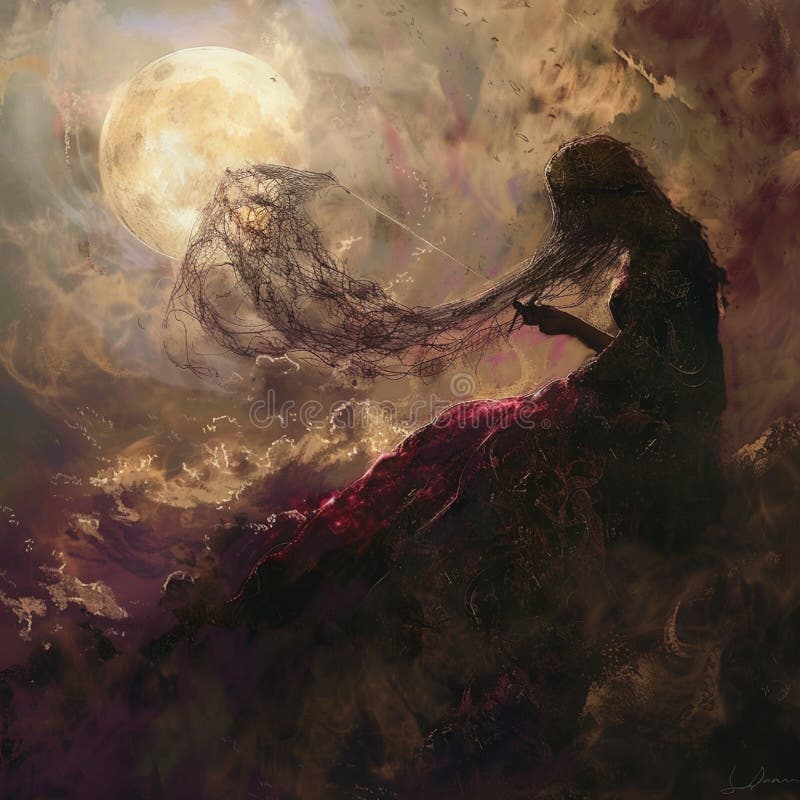 Makosh is the Mother of the Thread of Fate Stock Image - Image of ...