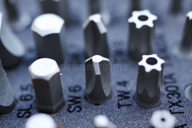 Makro Close Up Tool Box with Set of Different Types Drive Heads Bits ...