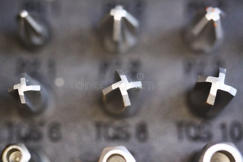 Makro Close Up Tool Box with Set of Different Types Drive Heads Bits ...