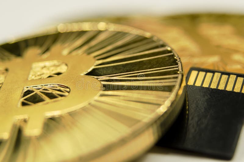Shiny Gold Bitcoin Coin Crypto Currency Stuck in Gpu Graphic Card ... Shiny Gold Bitcoin Coin Crypto Currency Stuck in Gpu Graphic Card ...