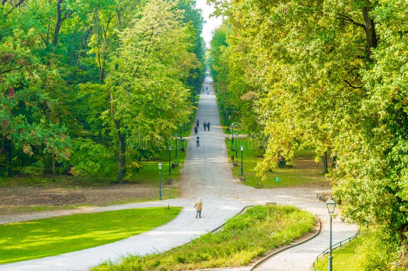 Maksimir Do Parque Em Zagreb Imagem de Stock Editorial - Imagem de ...