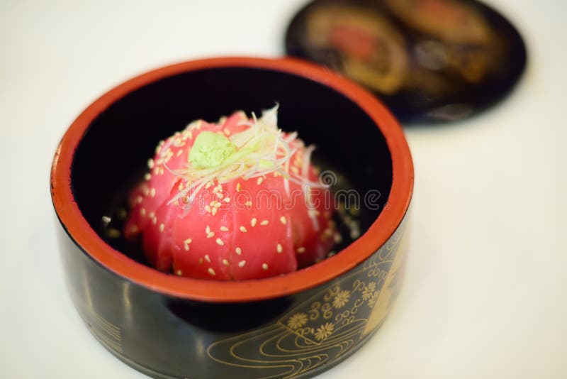 Makuro with Rice, Japanese Cuisine Stock Image - Image of oriental ...