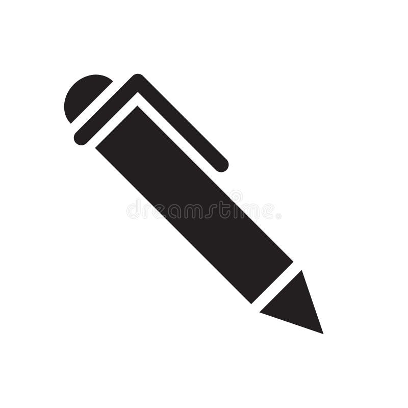 Pencil, Pen, Icon Vector Template Stock Vector - Illustration of office ...