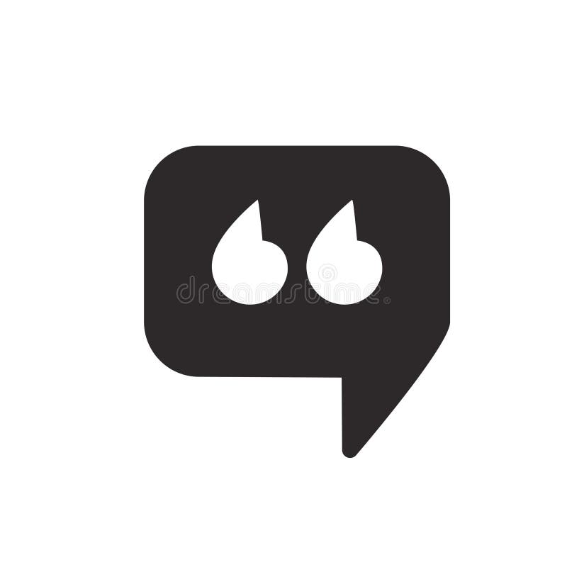 Quote Icons .Quotation Mark Icon Stock Vector - Illustration of brand ...