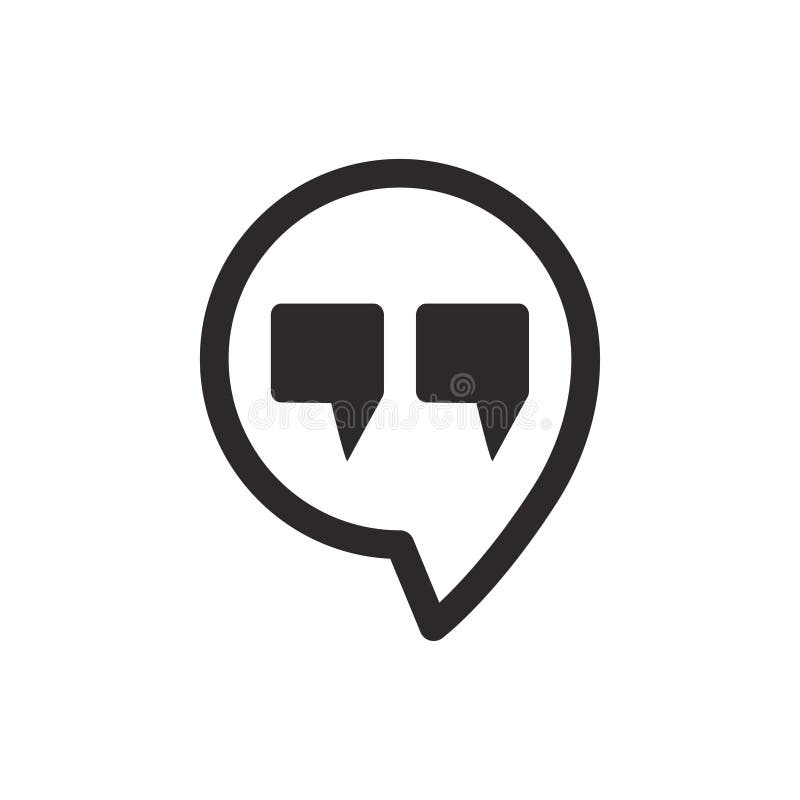 Quote Icons .Quotation Mark Icon Stock Vector - Illustration of signage ...