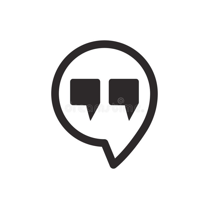 Quote Icons .Quotation Mark Icon Stock Vector - Illustration of cartoon ...