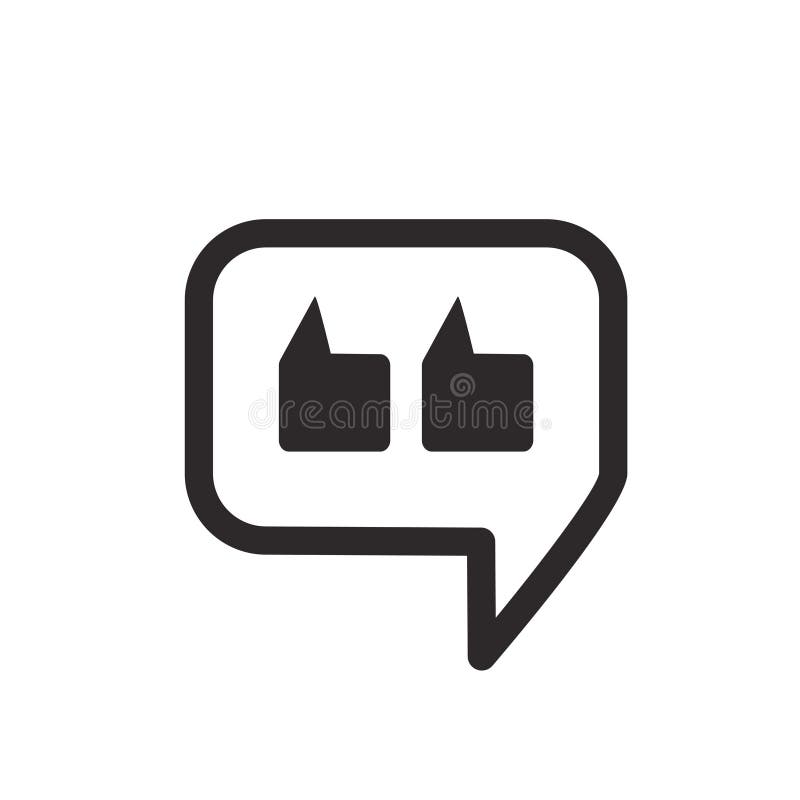 Quote Icons .Quotation Mark Icon Stock Vector - Illustration of ...