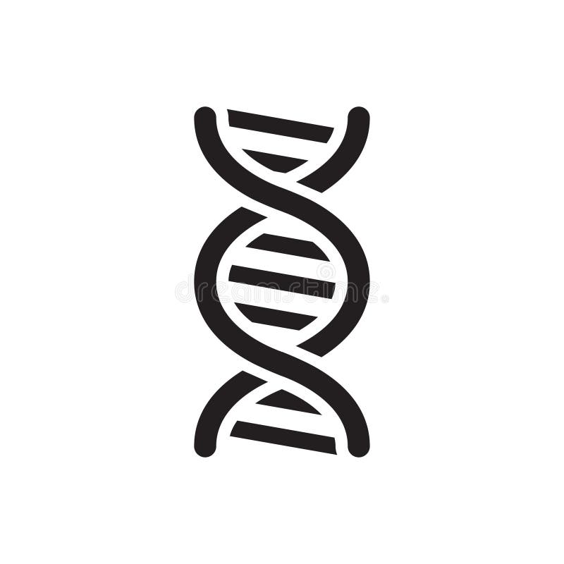 DNA Icon. Human Genes Desing Vector Stock Vector - Illustration of ...