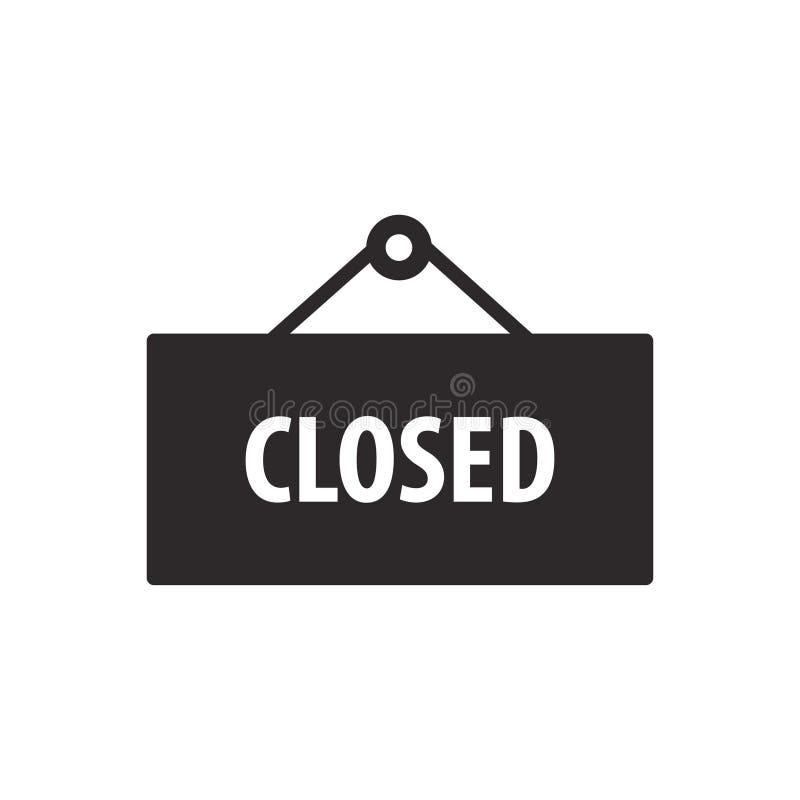 Closed Sign Vector Icon Open Icon Symbol, Logo Illustration. Vector ...