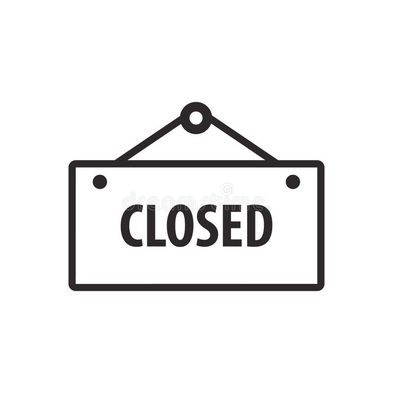 Closed Sign Vector Icon Open Icon Symbol, Logo Illustration. Vector ...
