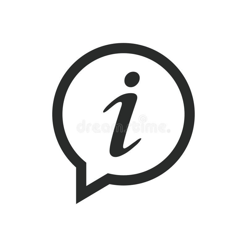 Information Icon in Flat Style, Info Symbol Stock Vector - Illustration ...