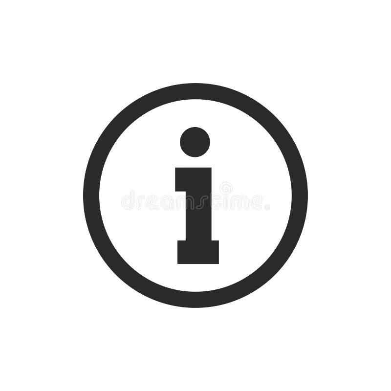 Information Icon in Flat Style, Info Symbol Stock Vector - Illustration ...