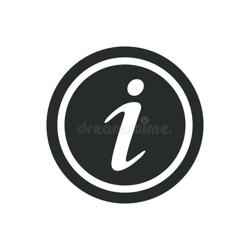 Information Icon in Flat Style, Info Symbol Stock Vector - Illustration ...