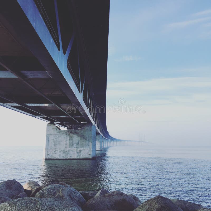 Malmo Bridge in Sweden stock photo. Image of rock, buildings - 234392280