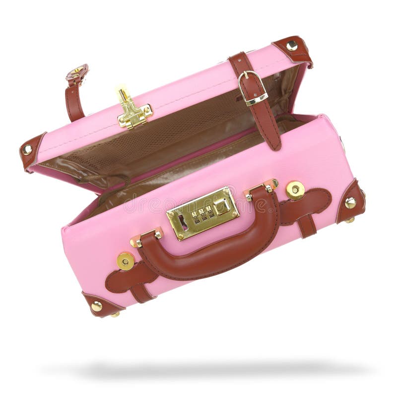 Mala de viagem cor-de-rosa imagem de stock. Imagem de objeto - 40049407