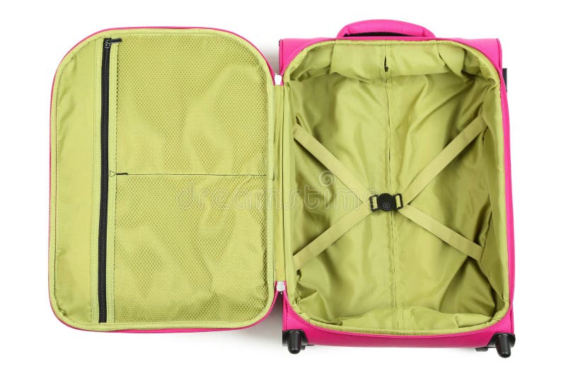 Mala De Viagem Vazia Aberta Do Viajante Imagem de Stock - Imagem de ...