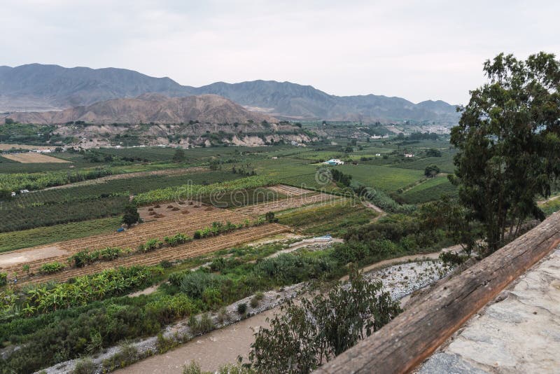 Mala River Valley in Lima Peru Stock Photo - Image of landscape ...