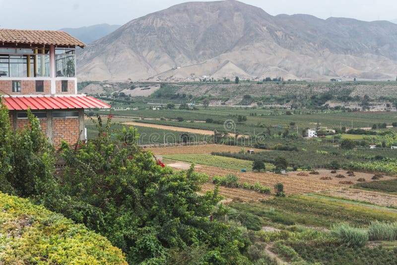 Mala River Valley in Lima Peru Stock Image - Image of panoramic ...