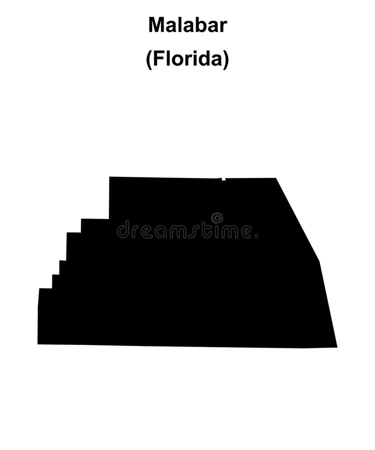 Malabar outline map stock vector. Illustration of outline - 386149888