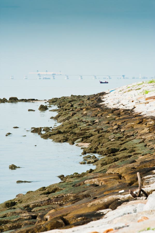 Malacca Straits from Penang Stock Image - Image of land, view: 25757561