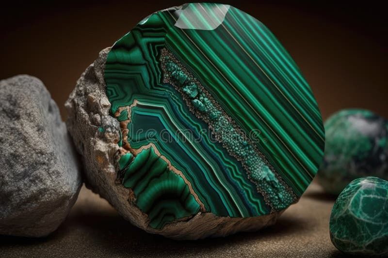 Malachite, a Rough Green Mineral Stone, is a Natural Healing Gemstone ...
