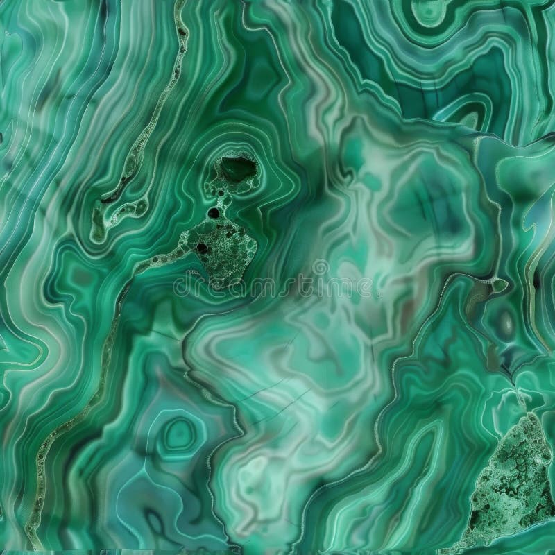 Malachite Seamless Pattern, Naturel Emerald Marble Texture Background ...