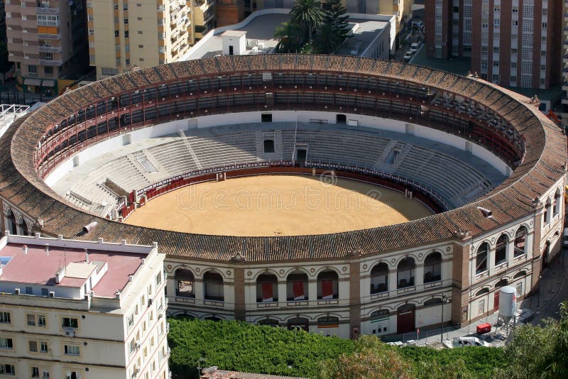 Malaga arena detail stock image. Image of background, architecture ...