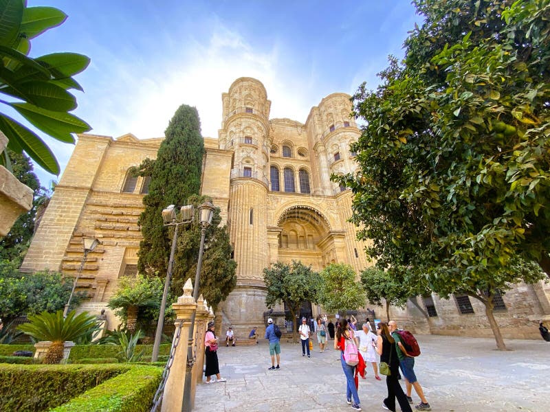 Malaga Cathedra, Malaga, Spain - 10-27-23 - Historic Malaga Cathedral ...