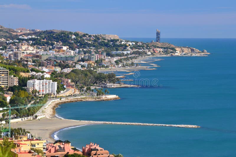 Malaga coast stock photo. Image of europe, mediterranean - 22552160