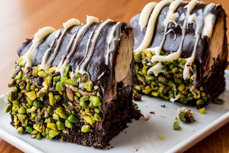 Malaga Dessert / Chocolate Eclairs with Peanut and Banana Stock Image - Image of eating, healthy ...