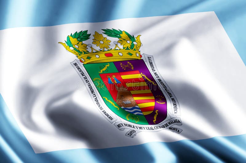 Malaga flag illustration stock illustration. Illustration of world ...