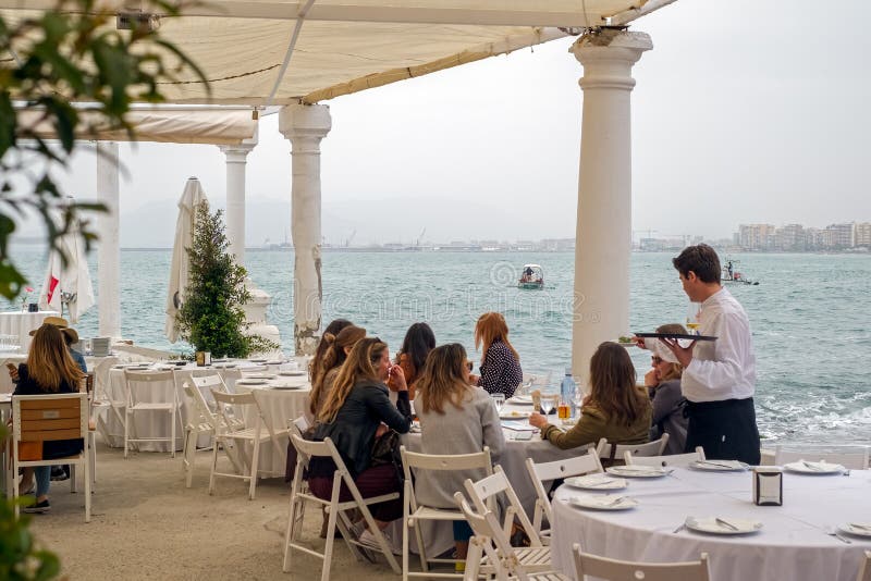People at the Seafront Restaurant Editorial Stock Photo - Image of ...