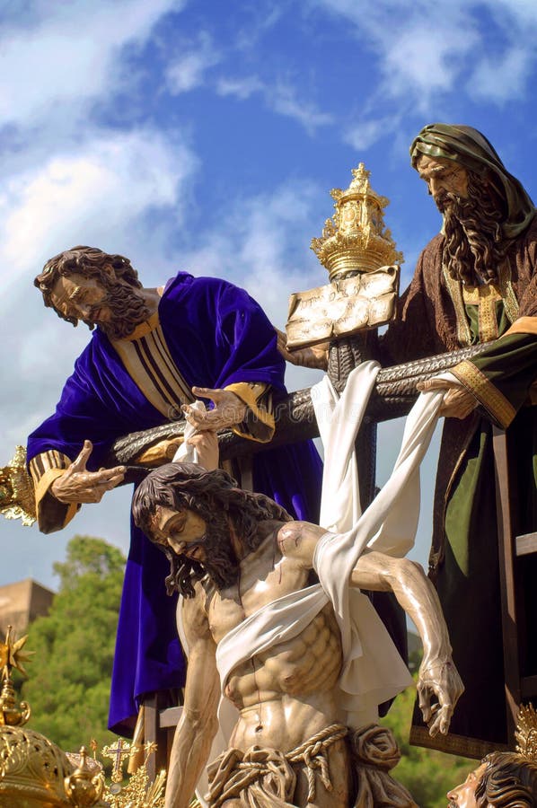 Holy Week in Seville, Judas Kiss Stock Image - Image of suffering ...