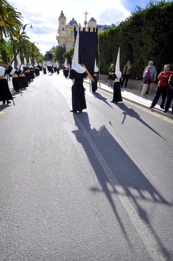 MALAGA, SPAIN - APRIL 09: Traditional Processions of Holy Week I ...