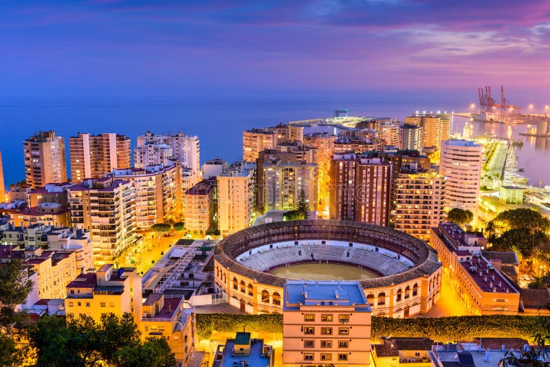 Malaga Spain Coast stock image. Image of andalucia, bullring - 68463743