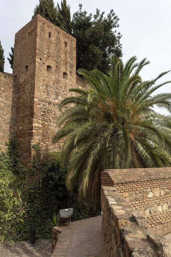 The Alcazaba of Malaga stock image. Image of countryside - 260678667