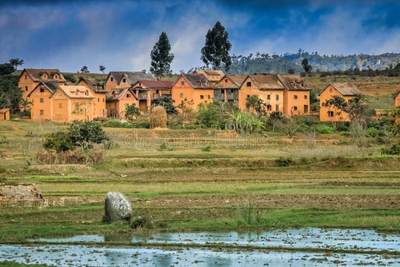 Malagasy village stock image. Image of poor, dirt, madagascar - 44336065