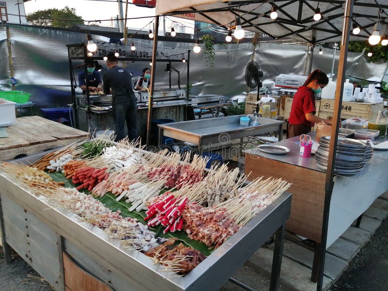 Malah pork grill editorial stock image. Image of grill - 170838609