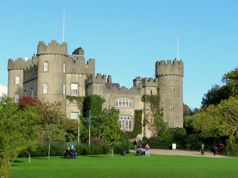 Malahide Castle in Dublin, Ireland. Editorial Photography - Image of ...