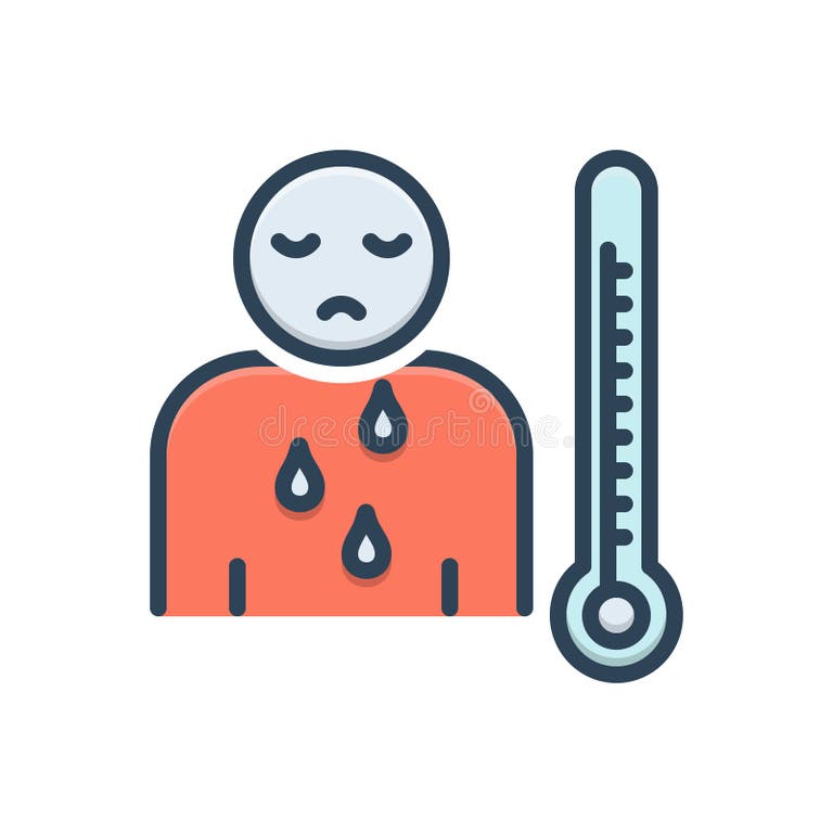 Color Illustration Icon for Malaise, Illness and Sickness Stock ...