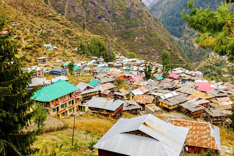 Malana Village, Himachal, India Stock Image - Image of isolated, jamlu ...