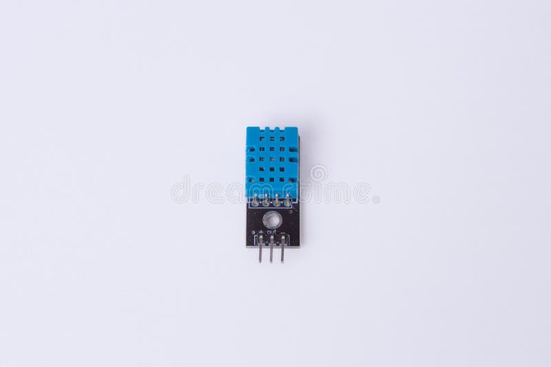 Front View of DHT11 Temperature and Humidity Sensor Module Stock Photo ...