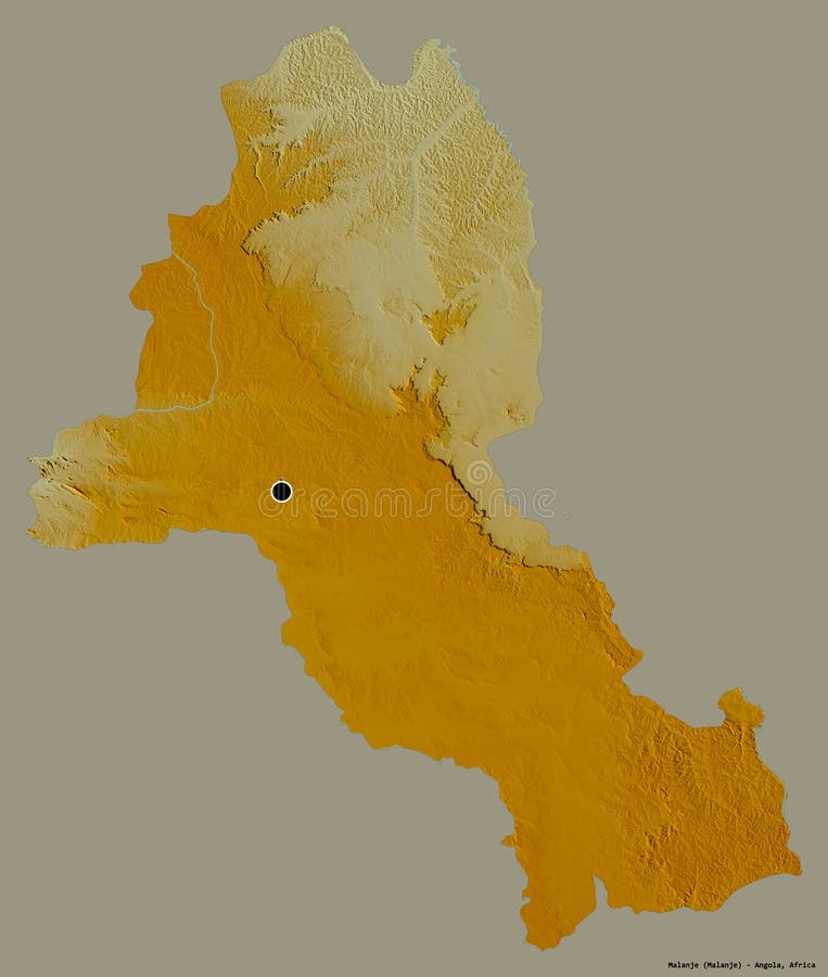 Malanje Province Map Vector Stock Vector - Illustration of isolated ...