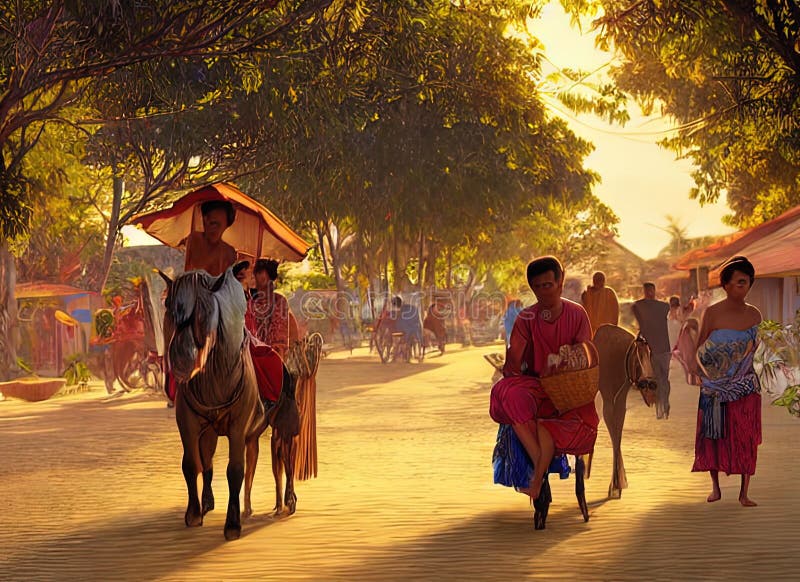 Malasiqui, Pangasinan, Philippines. Generative AI. Stock Illustration ...