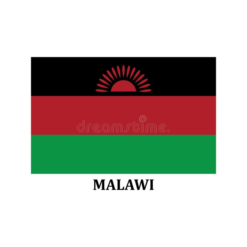 Malawi flag icon stock illustration. Illustration of colours - 340910486