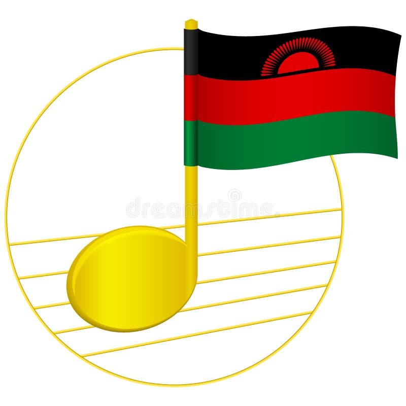 Malawi Flag And Map Stock Illustration Illustration Of Icon 146348862