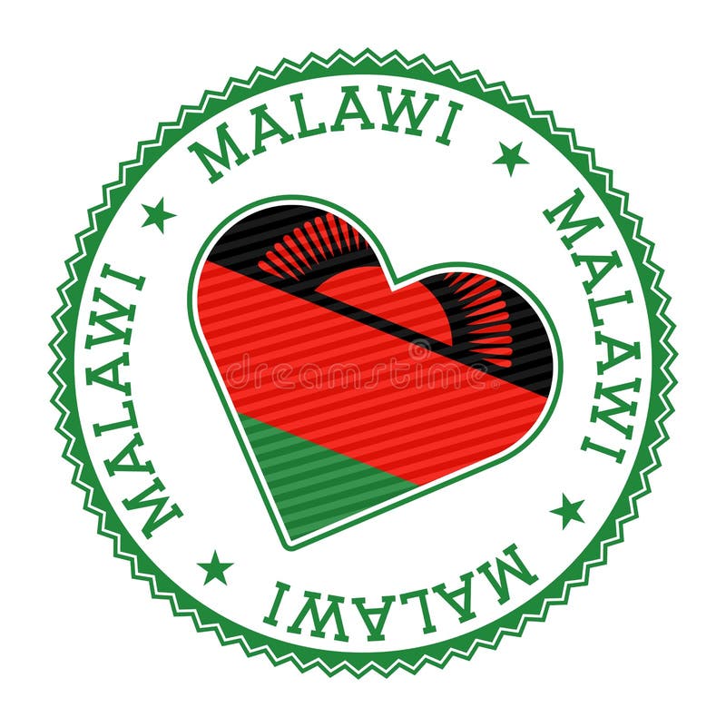 Malawi heart badge. stock vector. Illustration of explore - 263343322
