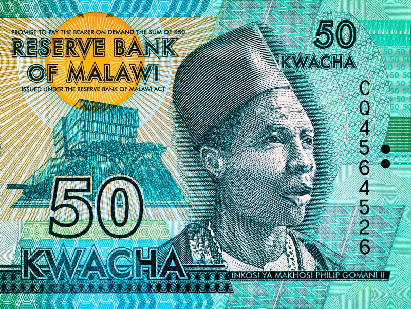 Malawi 50 Kwacha Banknote, Fragment for Design. Malawi Money Stock Image - Image of investment ...