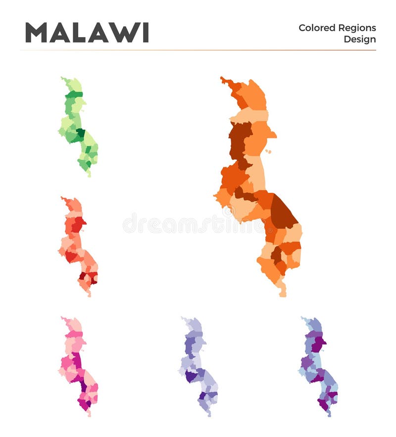 Malawi map collection. stock vector. Illustration of national - 263528926